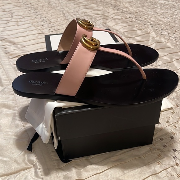 Gucci | Shoes | Gucci Gg Tstrap Sandals | Poshmark